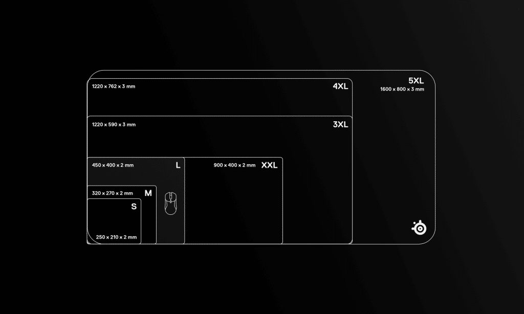 SteelSeries QcK Edge Large Mouse Pad – الكوسا للأتصالات والكمبيوتر